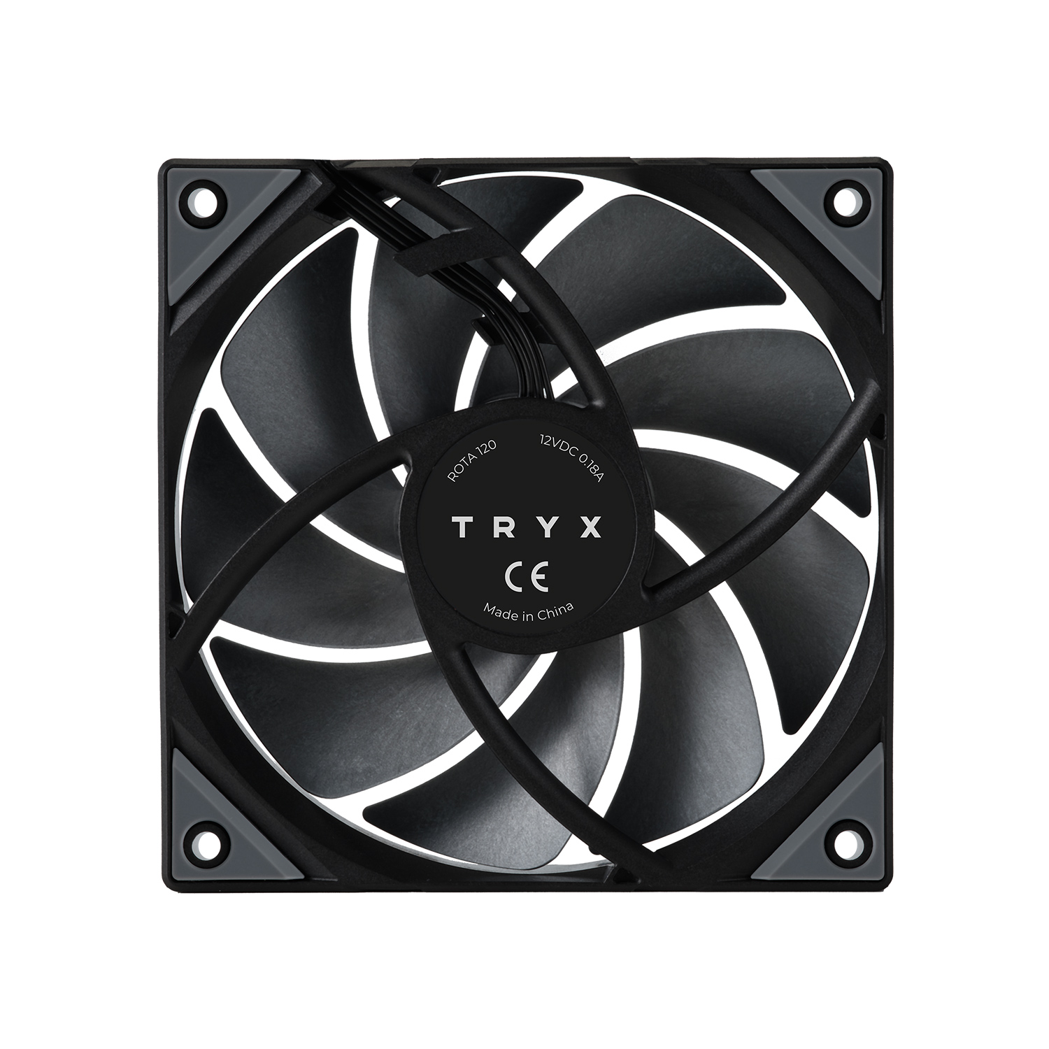 TRYX ROTA PRO 120 BLACK FAN - COM1 International Pty Ltd